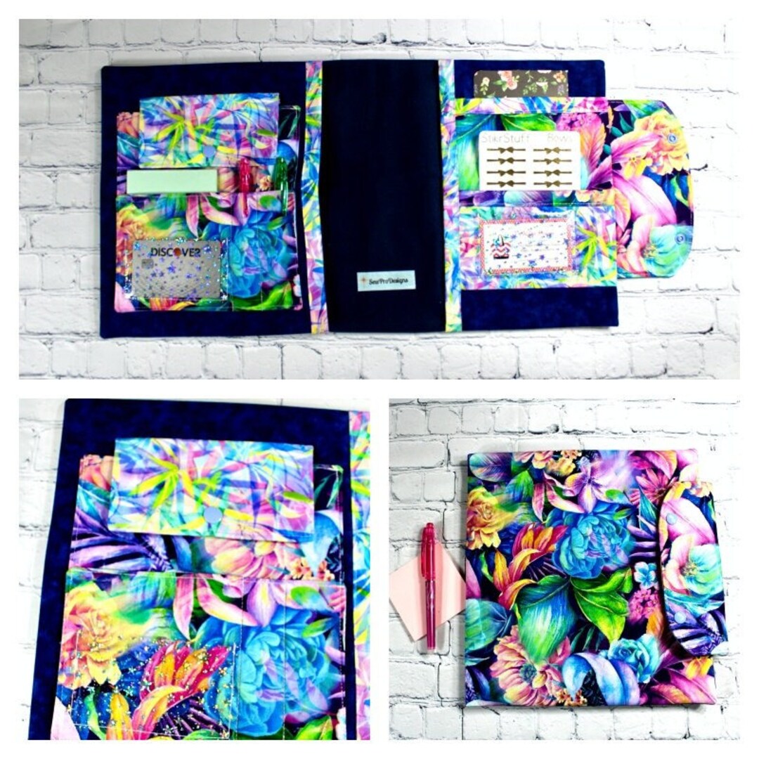 Happy Planner Classic Extended Rings Fabric Cover, 9 Pockets, Gorgeous ...