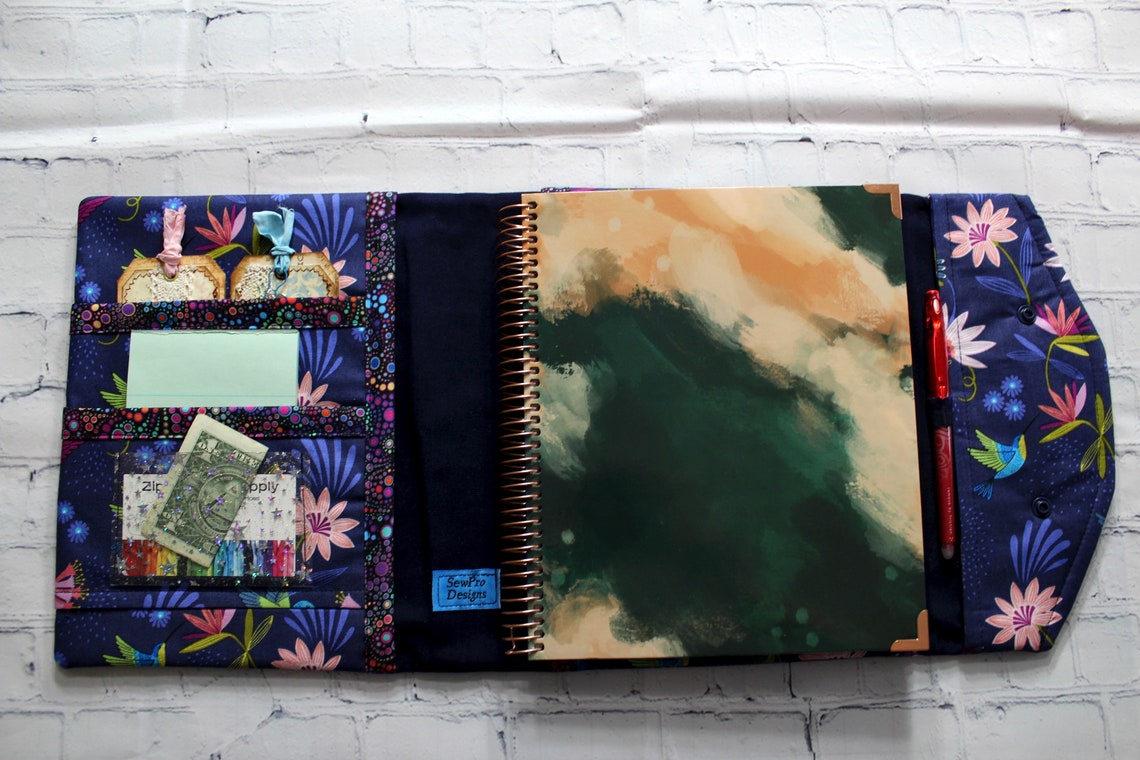 Planner Cover Erin Condren Planner Fabric Cover Ready to - Etsy