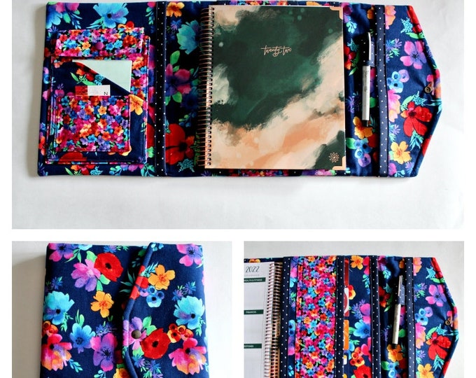 Planner Cover Erin Condren Planner Fabric Cover Ready to | Etsy