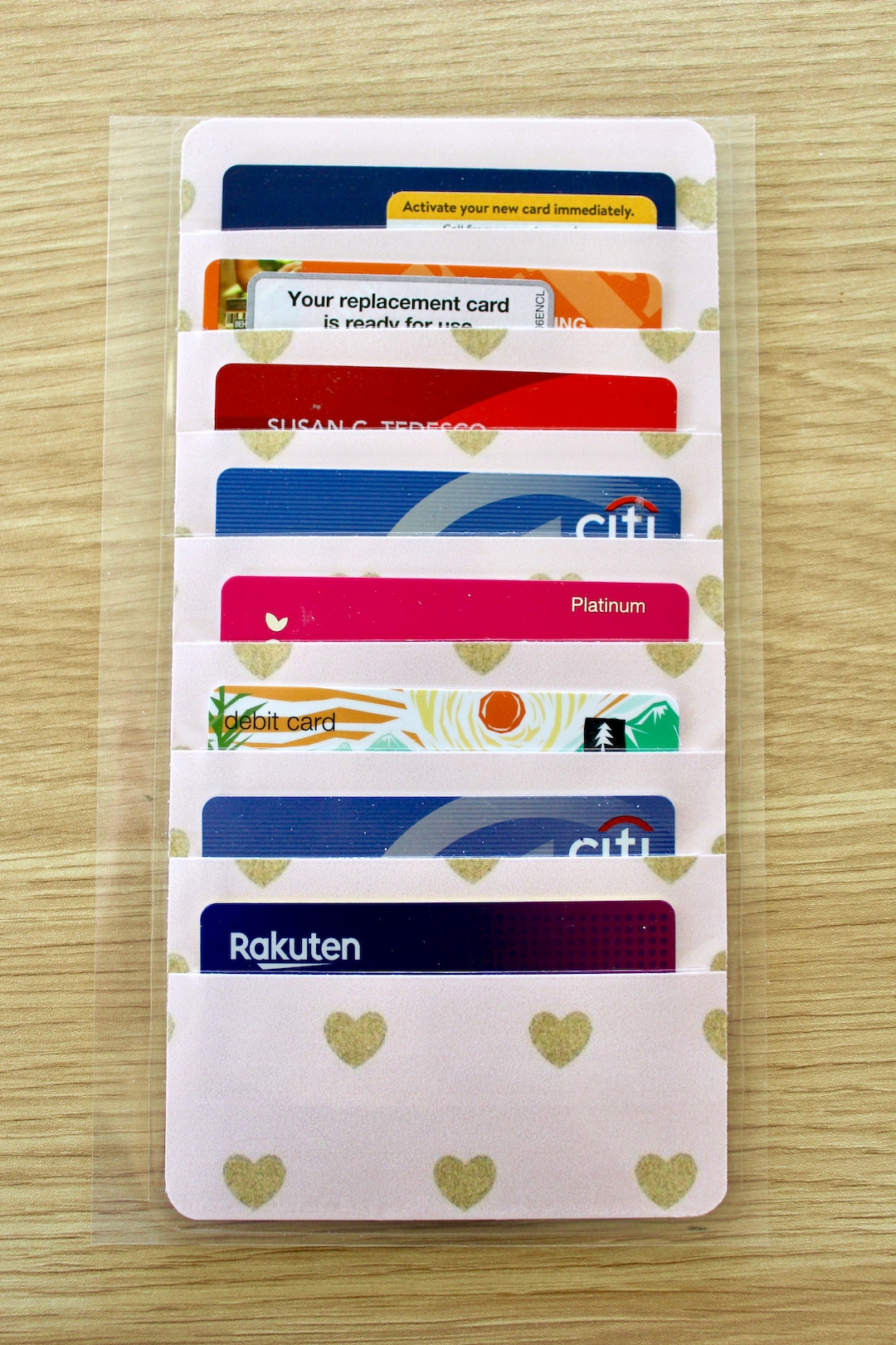 Planner Credit Card Holder, Choose Your Size, Made to Order - Etsy