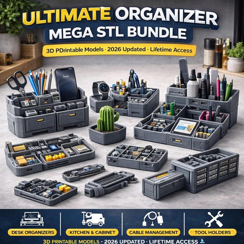 500+ Organizers STL Packs, 3D Models, Popular Models, Prints, Printable ...