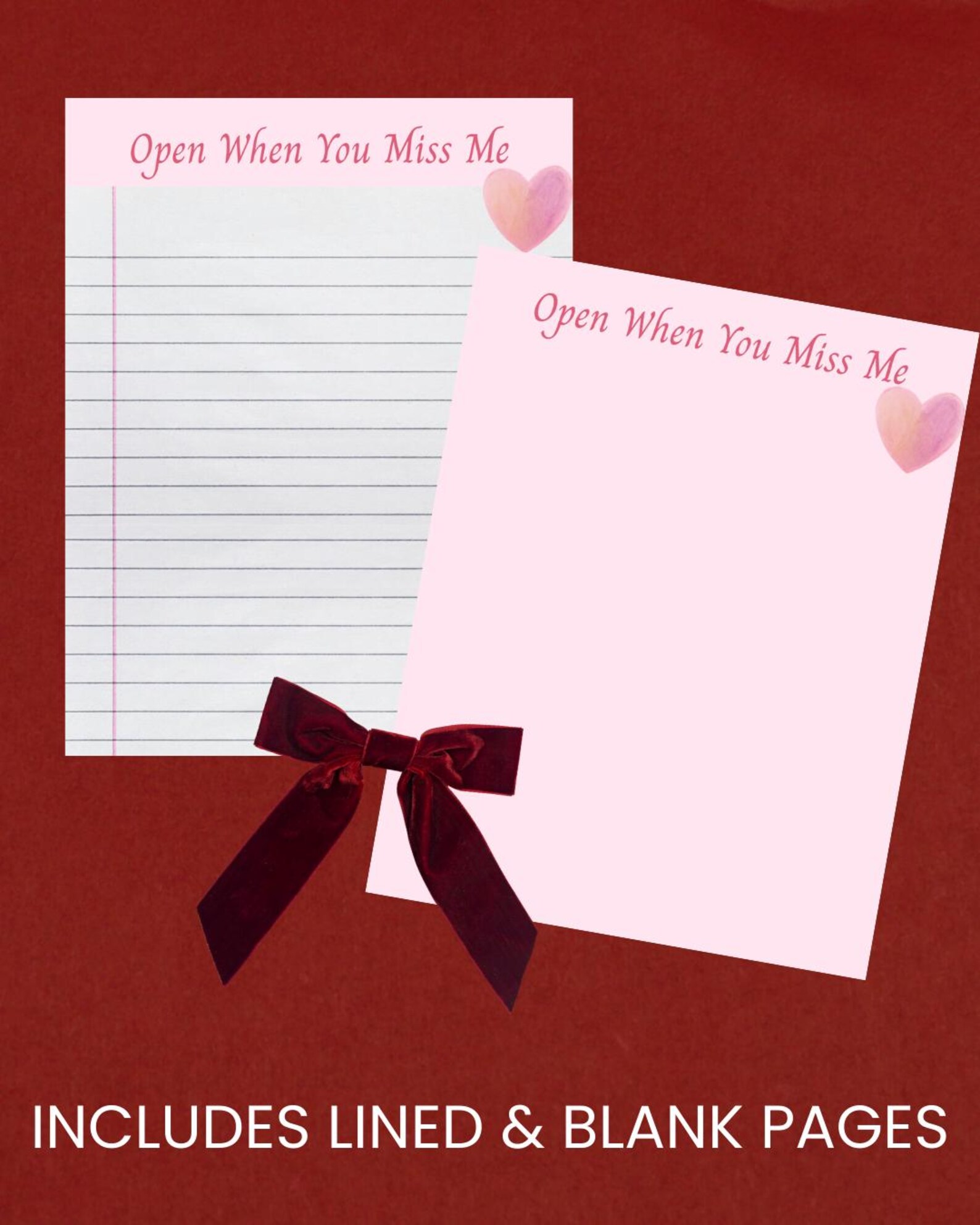 Valentine's Day Love Letter Bundle | Printable Romantic Prompts for ...