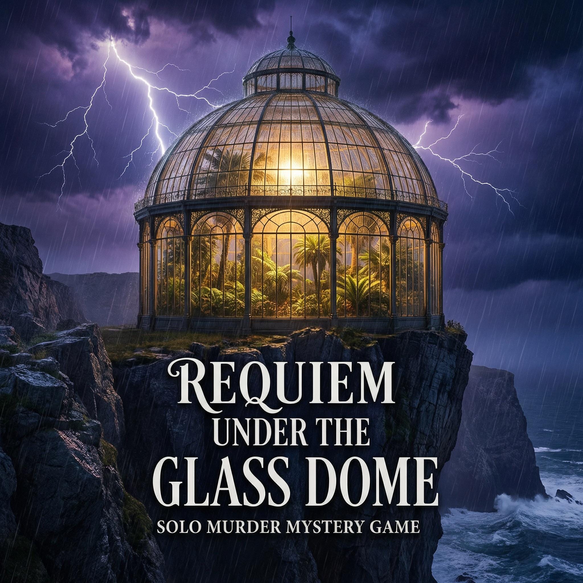 Printable Murder Mystery - Requiem Under the Glass Dome | Victorian ...
