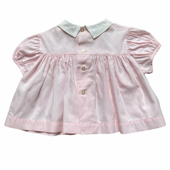 1960s "Toddle Tyke" Light Pink and Blue Collared Dres… - Gem