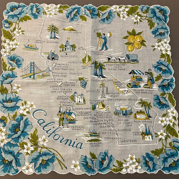 State Handkerchief - Etsy