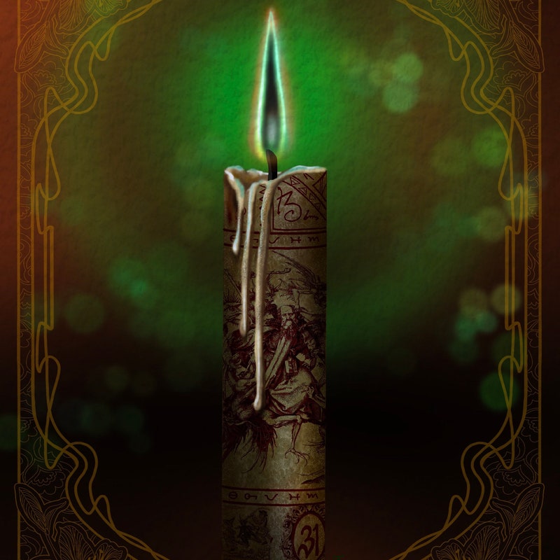 Black Flame Candle - Etsy