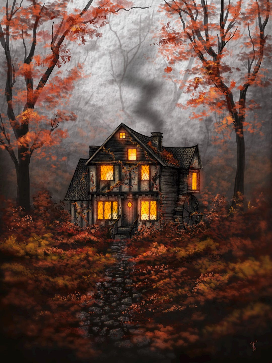 Hocus Pocus Autumn Landscape - Etsy