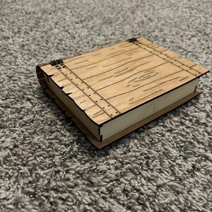 Laser Cut Wooden Book Box: Reader Gift - Etsy