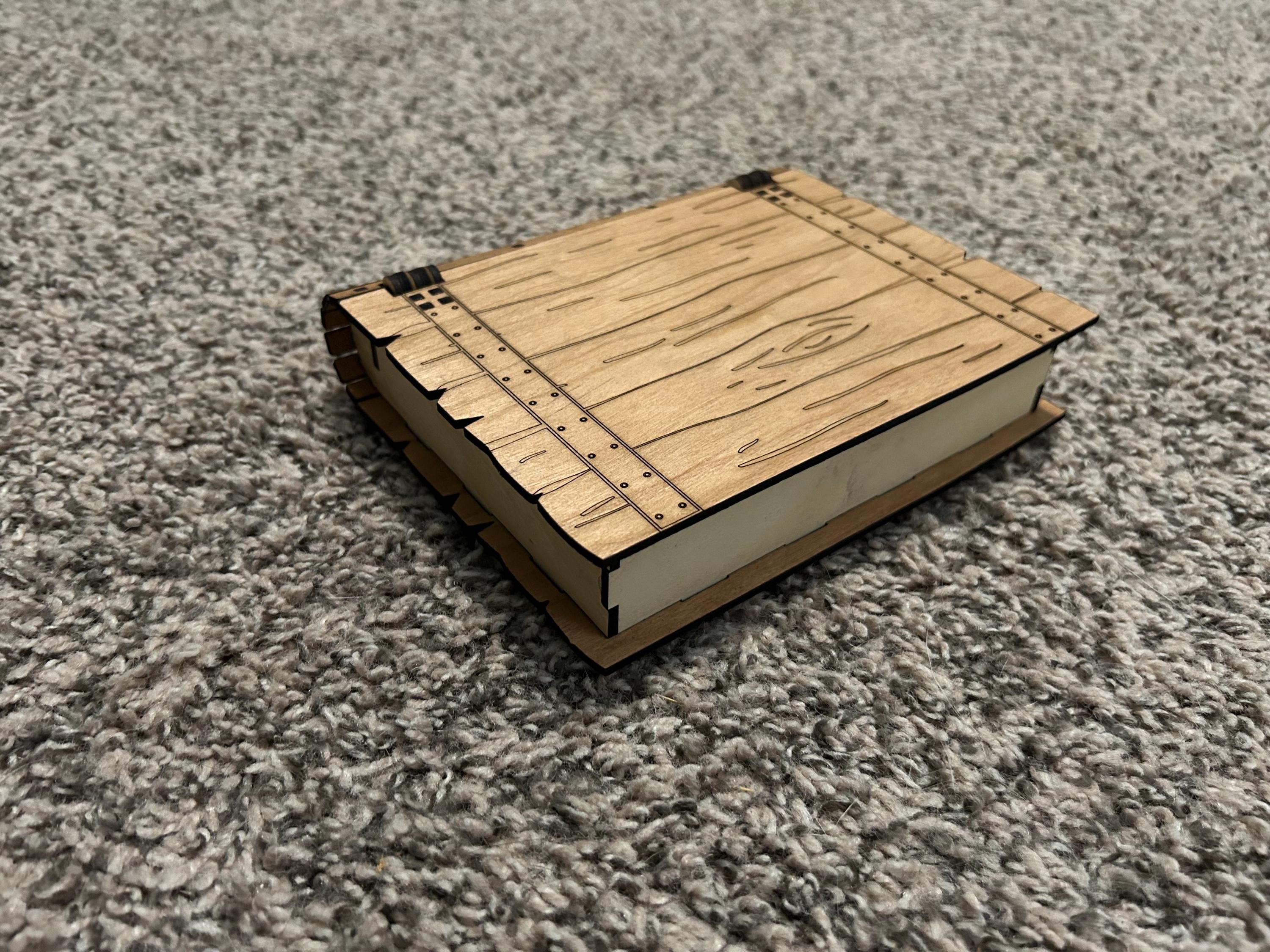 Laser Cut Wooden Book Box: Reader Gift - Etsy