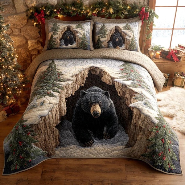 Cabin Rustic Comforter - Etsy UK
