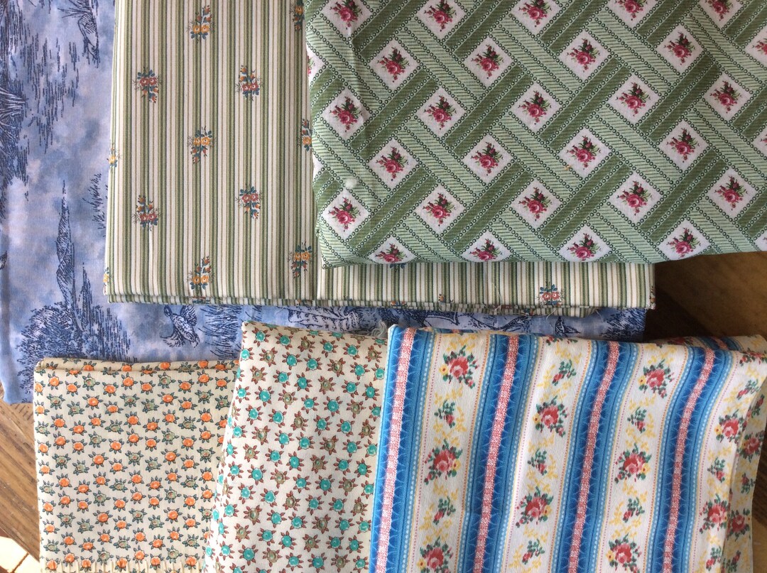 Vintage Cotton Fabric Bundle 11 Yards Total - Etsy