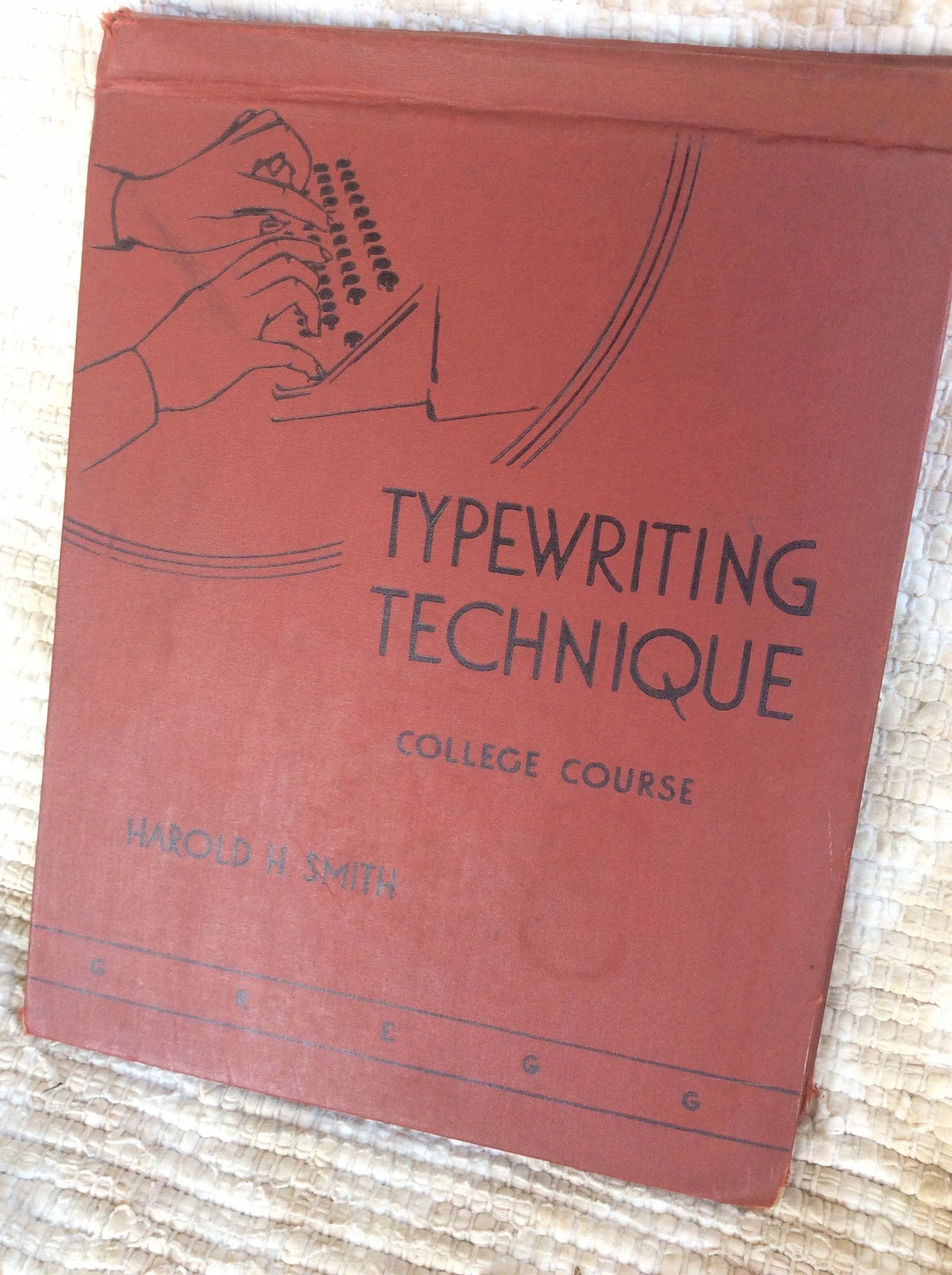 Typewriting Technique College Course 1943 by Harold H. Smith Hardcover ...