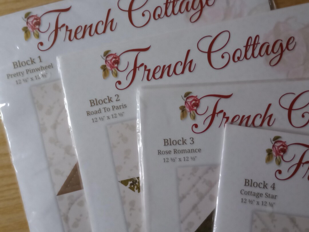 French Cottage Pre Cut Block Kits Joann Quilt Blocks - Etsy