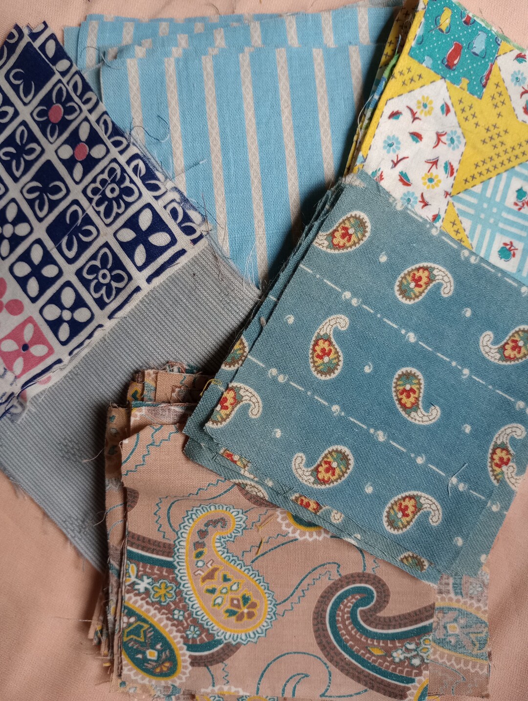 Vintage Fabric Pieces 60+ - Etsy