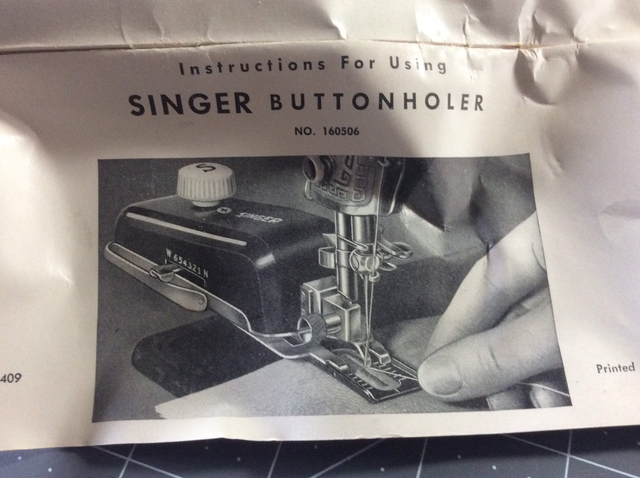 Singer Buttonholer No. 160506 - Etsy