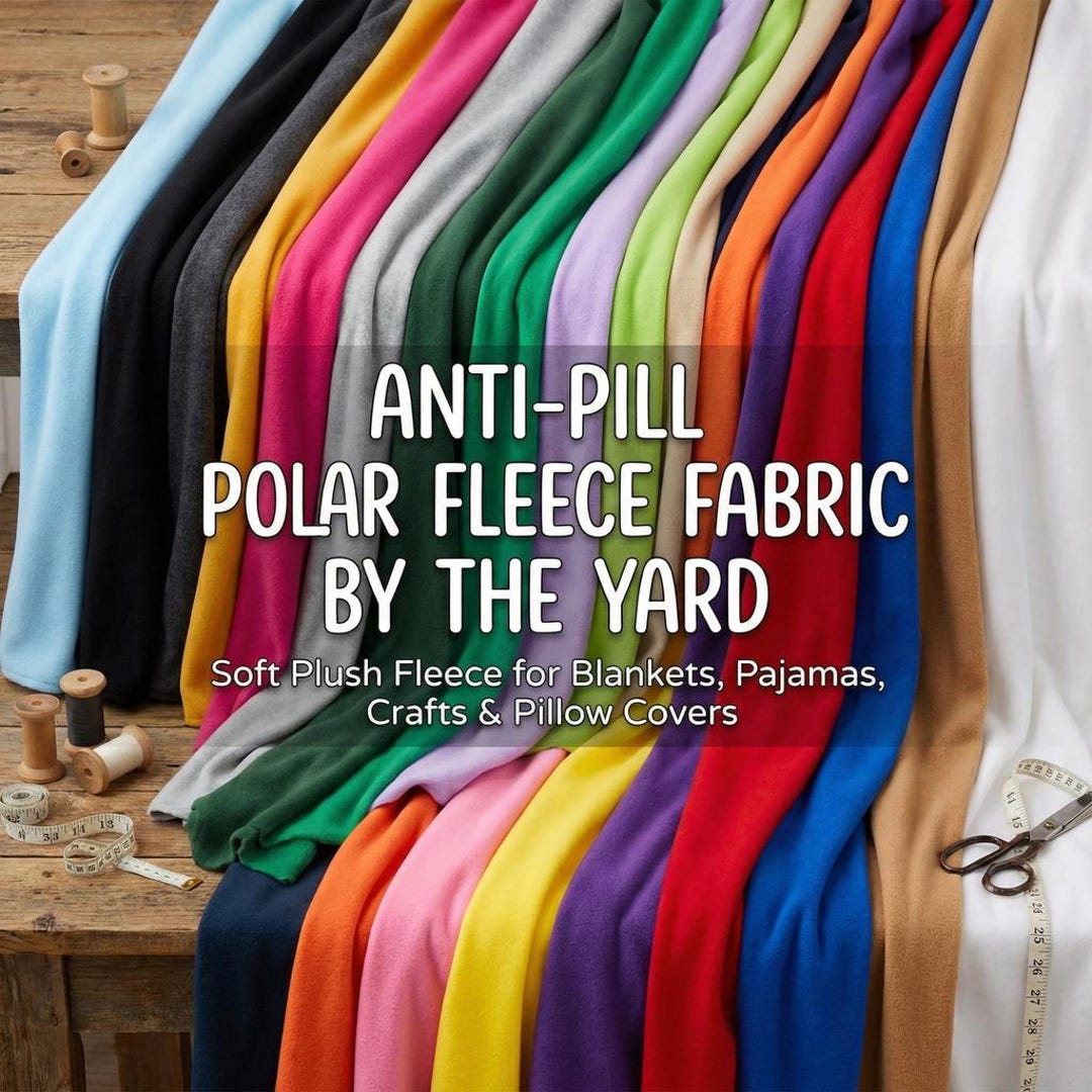 Anti-pill Polar Fleece Fabric, Soft Plush Polyester by the Yard - Etsy