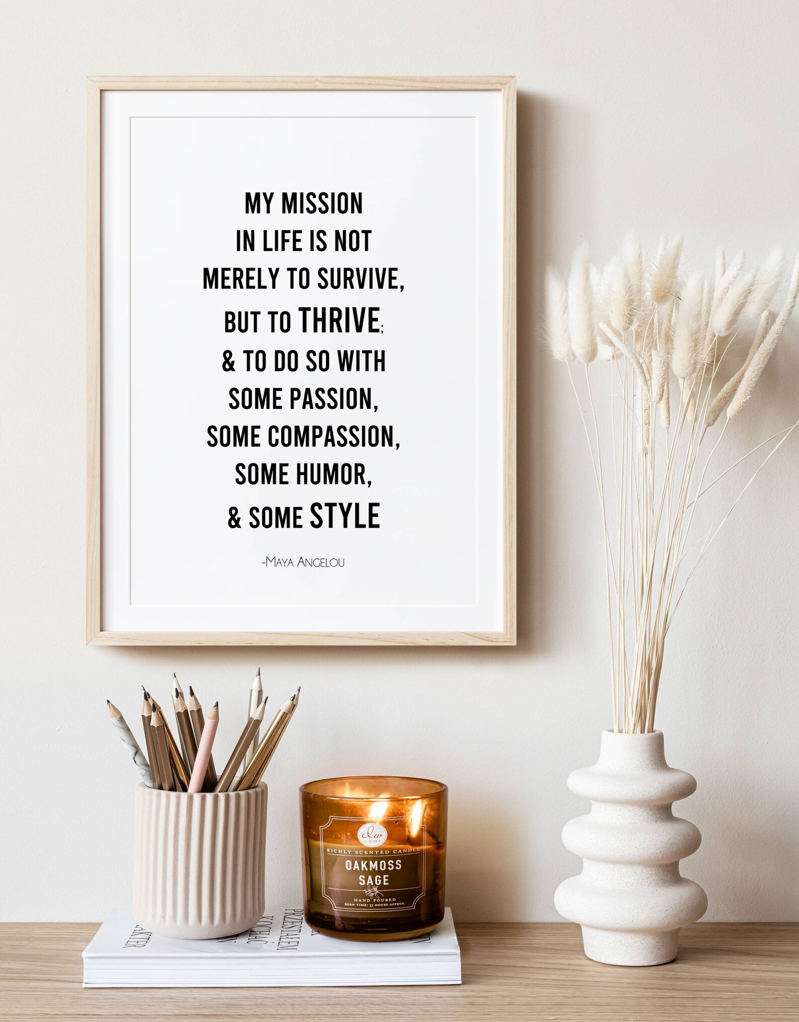 Maya Angelou Quote Print, My Mission, Inspirational Wall Art, Printable ...
