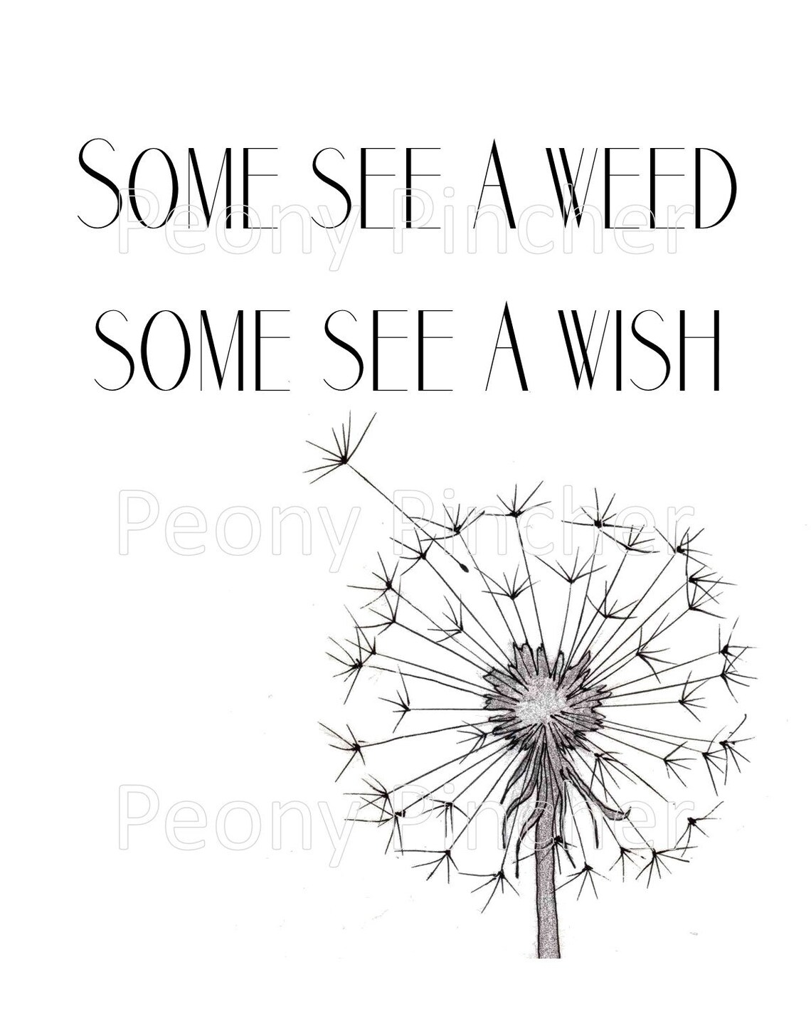 Some See A Wish, Inspirational Art, Home Office Art, Uplifting Gift ...