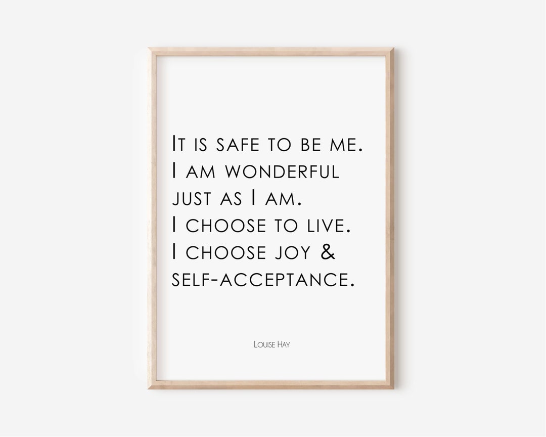 Louise Hay Quote Print, Peace, Inspirational Wall Art, Printable ...