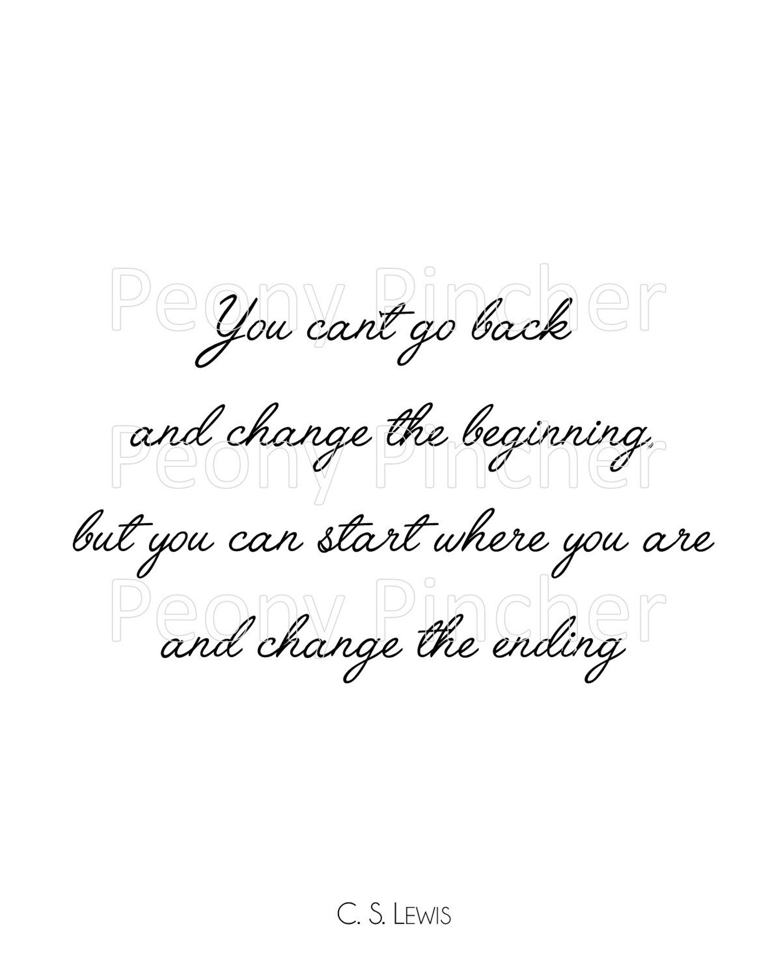 CS Lewis Quote, Mindset, Inspirational Wall Art, Printable Art ...