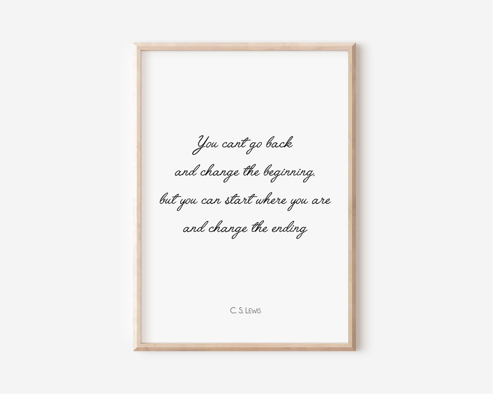 CS Lewis Quote, Mindset, Inspirational Wall Art, Printable Art ...