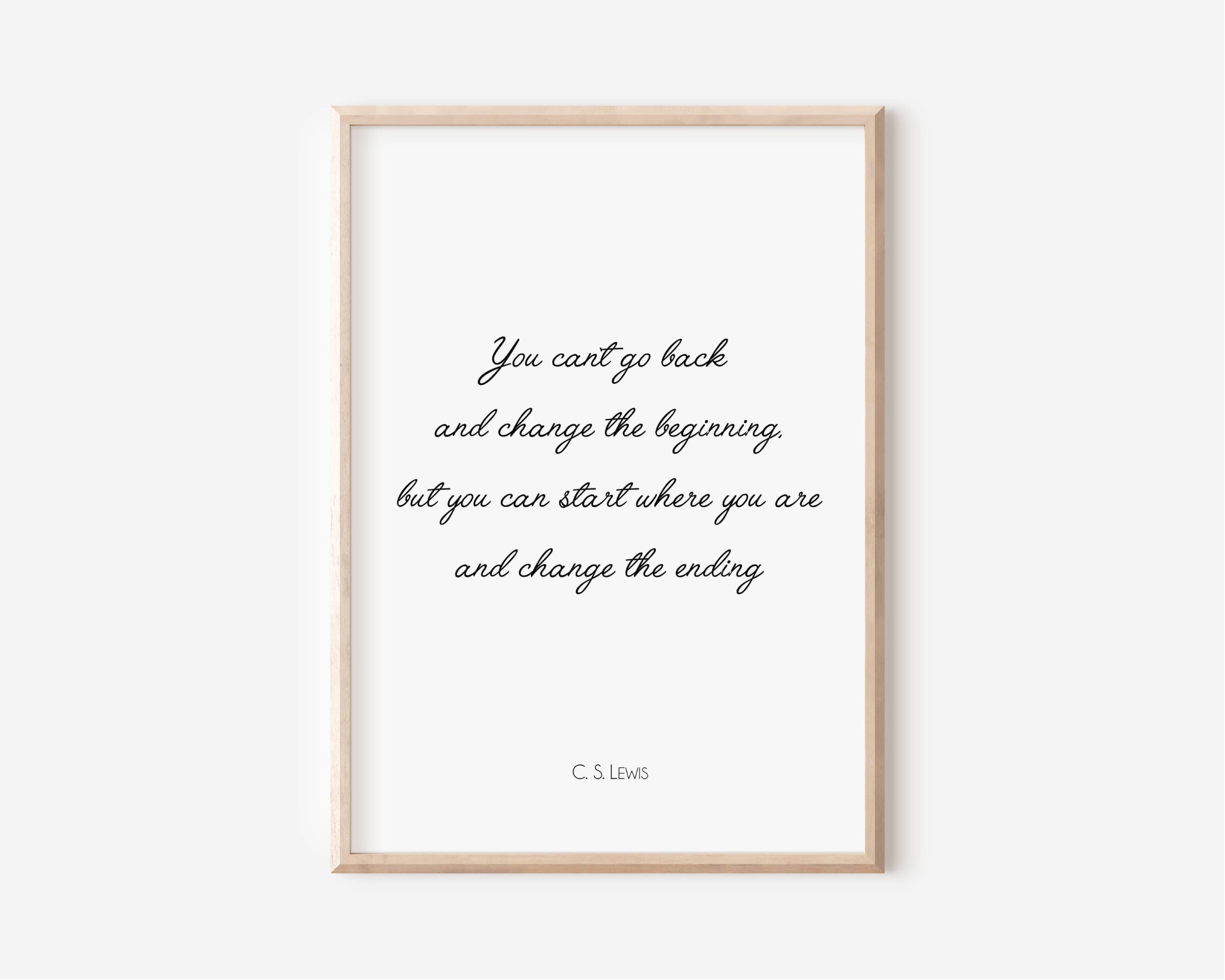 CS Lewis Quote, Mindset, Inspirational Wall Art, Printable Art ...