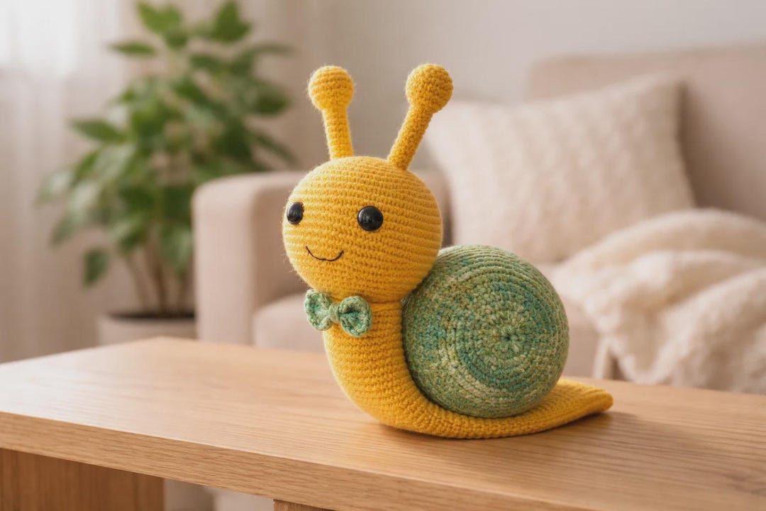 Amigurumi Sunny Snail Crochet Pattern | Plush Toy (PDF Pattern) - Etsy