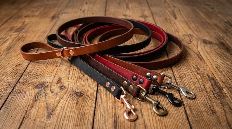 Handmade Full-grain Leather Dog Leash – Heavy Duty, Durable - Etsy
