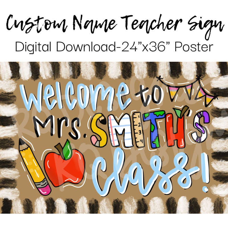 Classroom Welcome Sign - Etsy