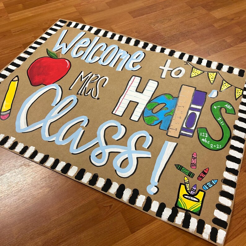 Hand Painted Custom Banner, Painted Retirement Banner, Painted Butcher ...