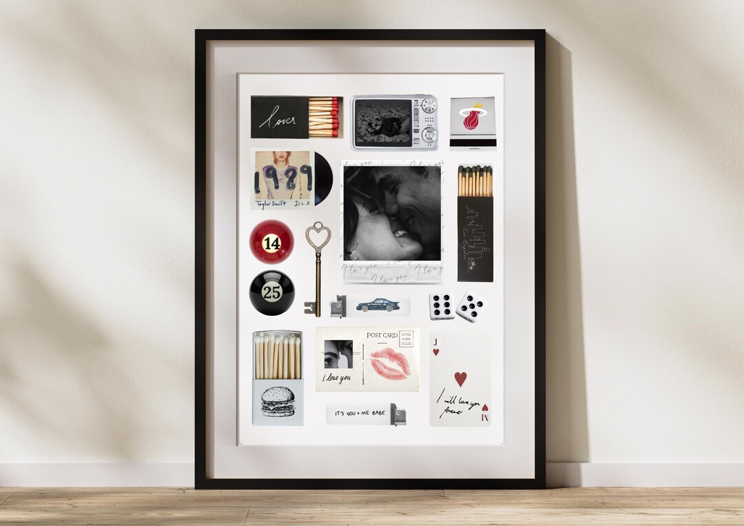 Custom Matchbox Photo Collage Template | Anniversary Gift (digital ...