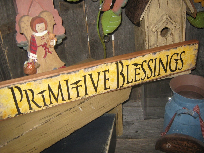 Primitive Wood Painted Religious Spiritual Lg Sign | Etsy