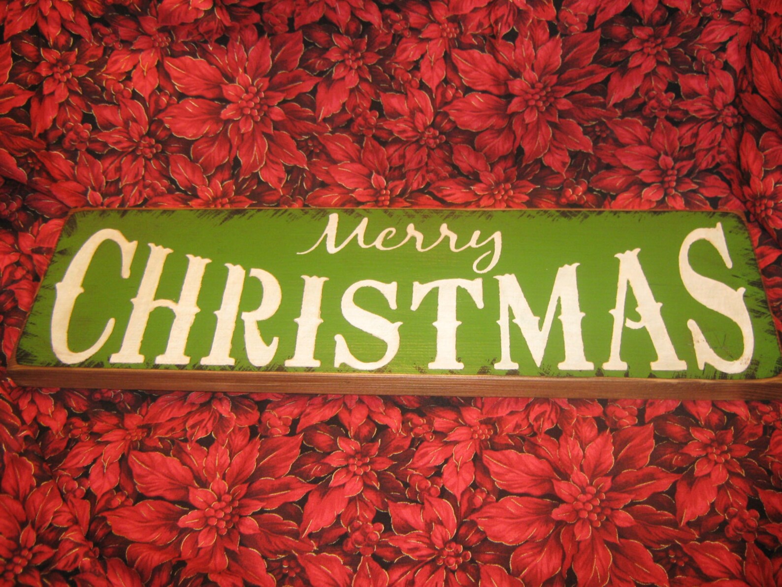 Primitive Large Holiday Wooden Hand Painted Christmas Sign | Etsy