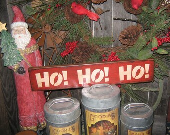 Primitive Large Holiday Wooden Hand Painted Christmas Sign | Etsy