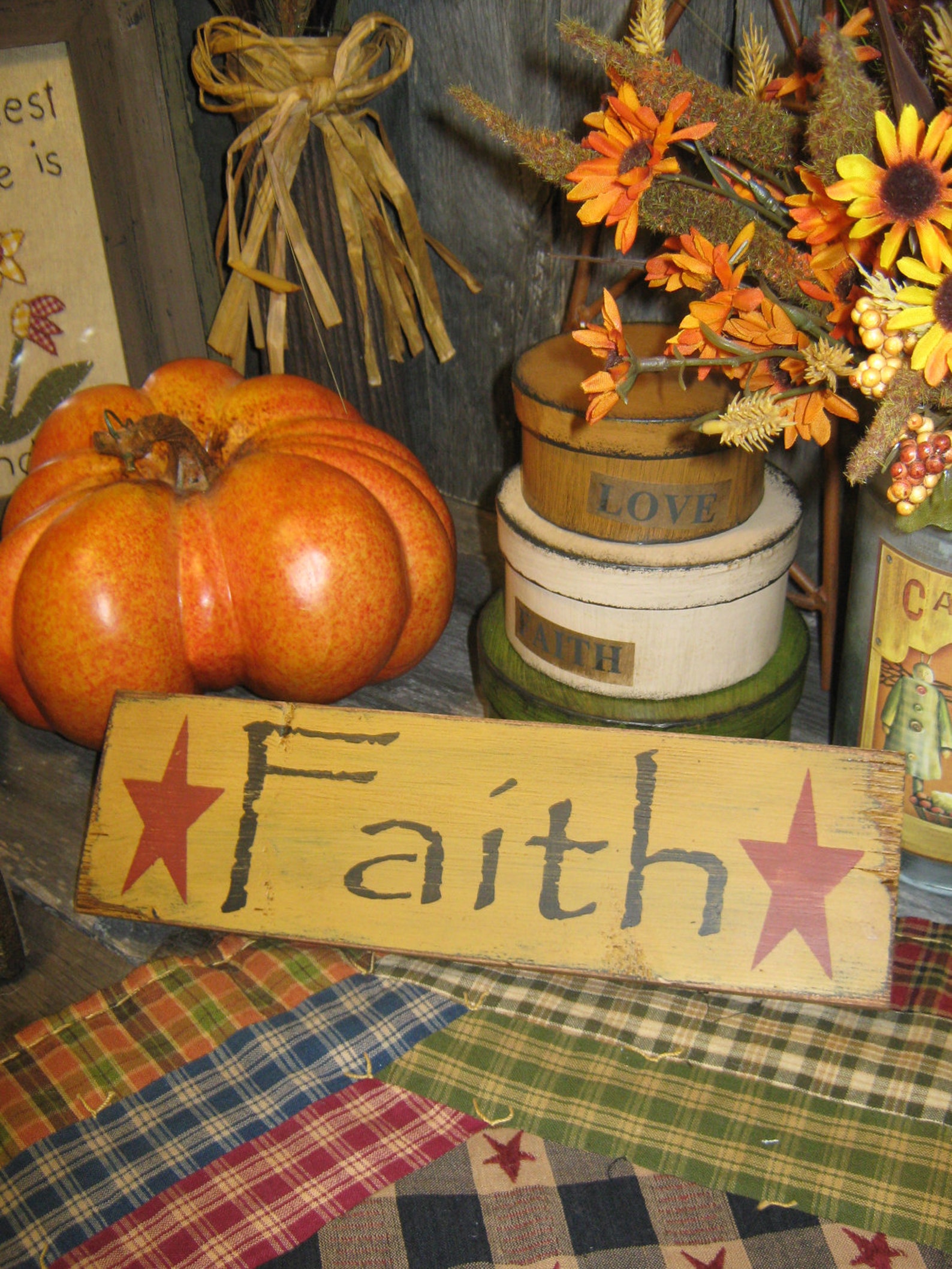 Primitive Sign Wood Sign Religious Inspirational Faith - Etsy