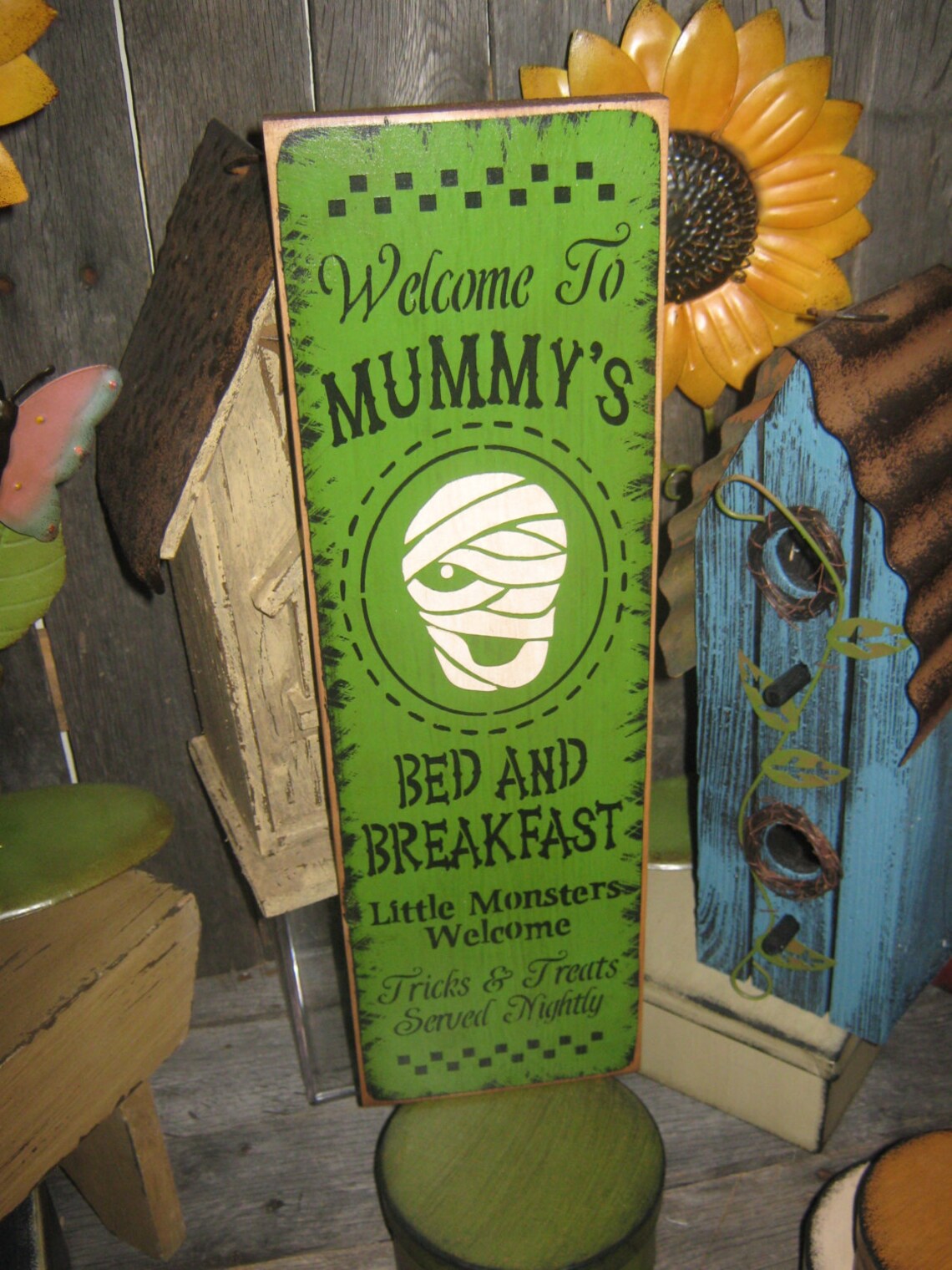 Primitive Large Holiday Wooden Hand Painted Halloween Sign - Etsy