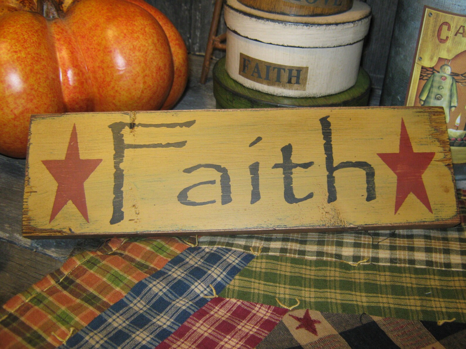 Primitive Sign Wood Sign Religious Inspirational Faith - Etsy