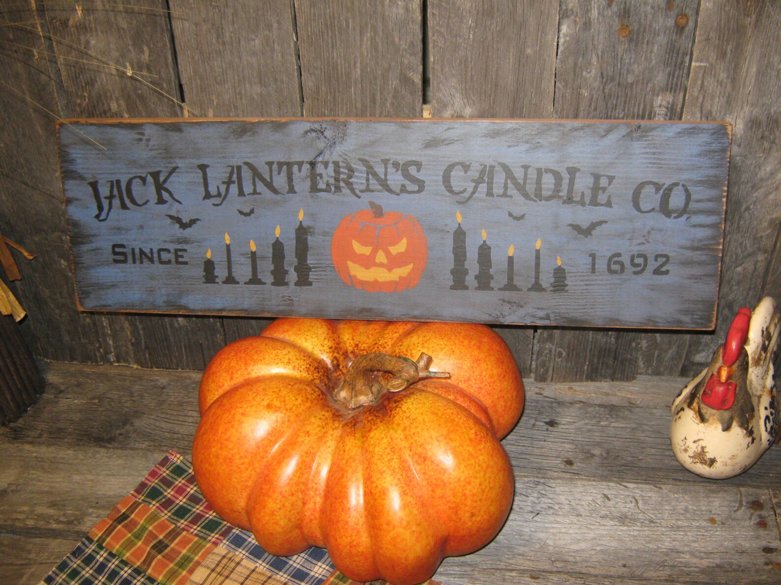 Primitive Sign Large Holiday Wood Hand Painted Halloween Sign - Etsy