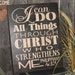 Primitive Wood Painted Religious Spiritual Sign I CAN Do All Things ...