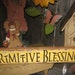 Primitive Wood Painted Religious Spiritual Lg Sign PRIMITIVE BLESSINGS ...