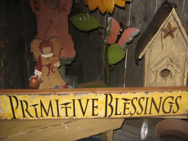 Primitive Wood Painted Religious Spiritual Lg Sign | Etsy