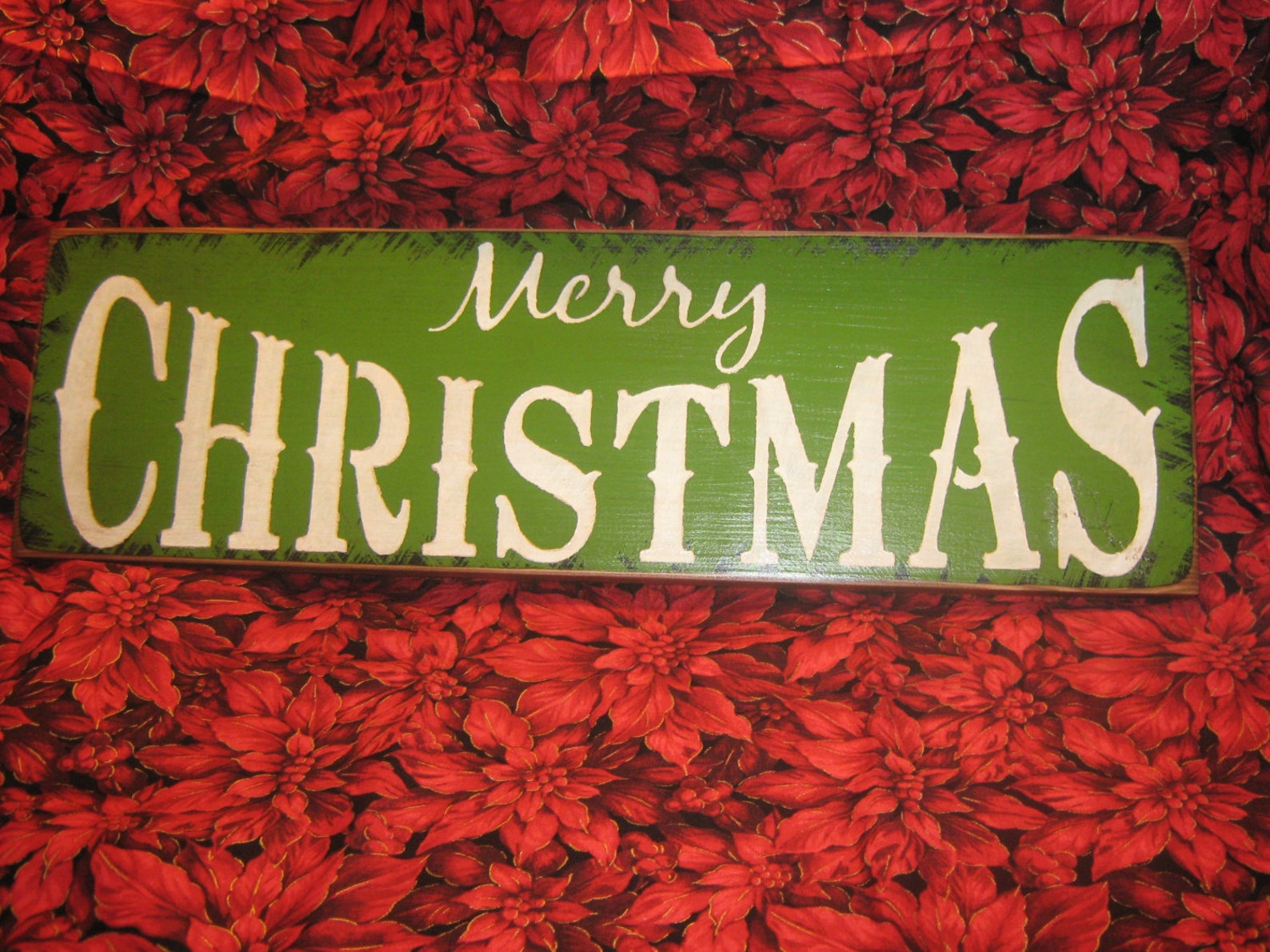 Primitive Large Holiday Wooden Hand Painted Christmas Sign - Etsy