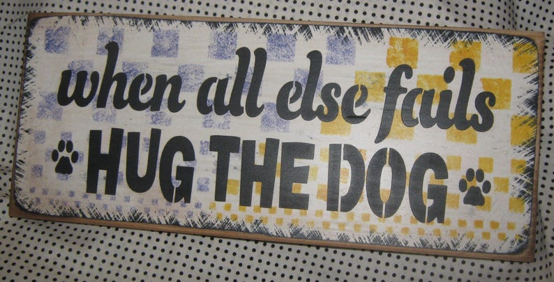 Primitive Hand Painted Wood Entrance Greeting Animal Sign - Etsy