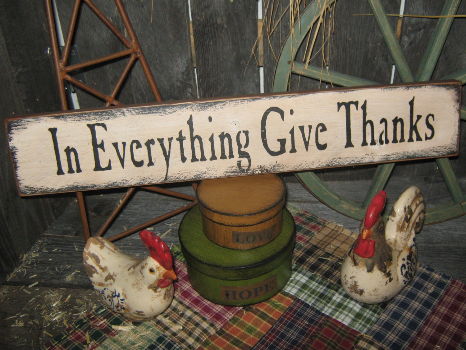 Primitive Large Spiritual Love Sign in Everything Give - Etsy