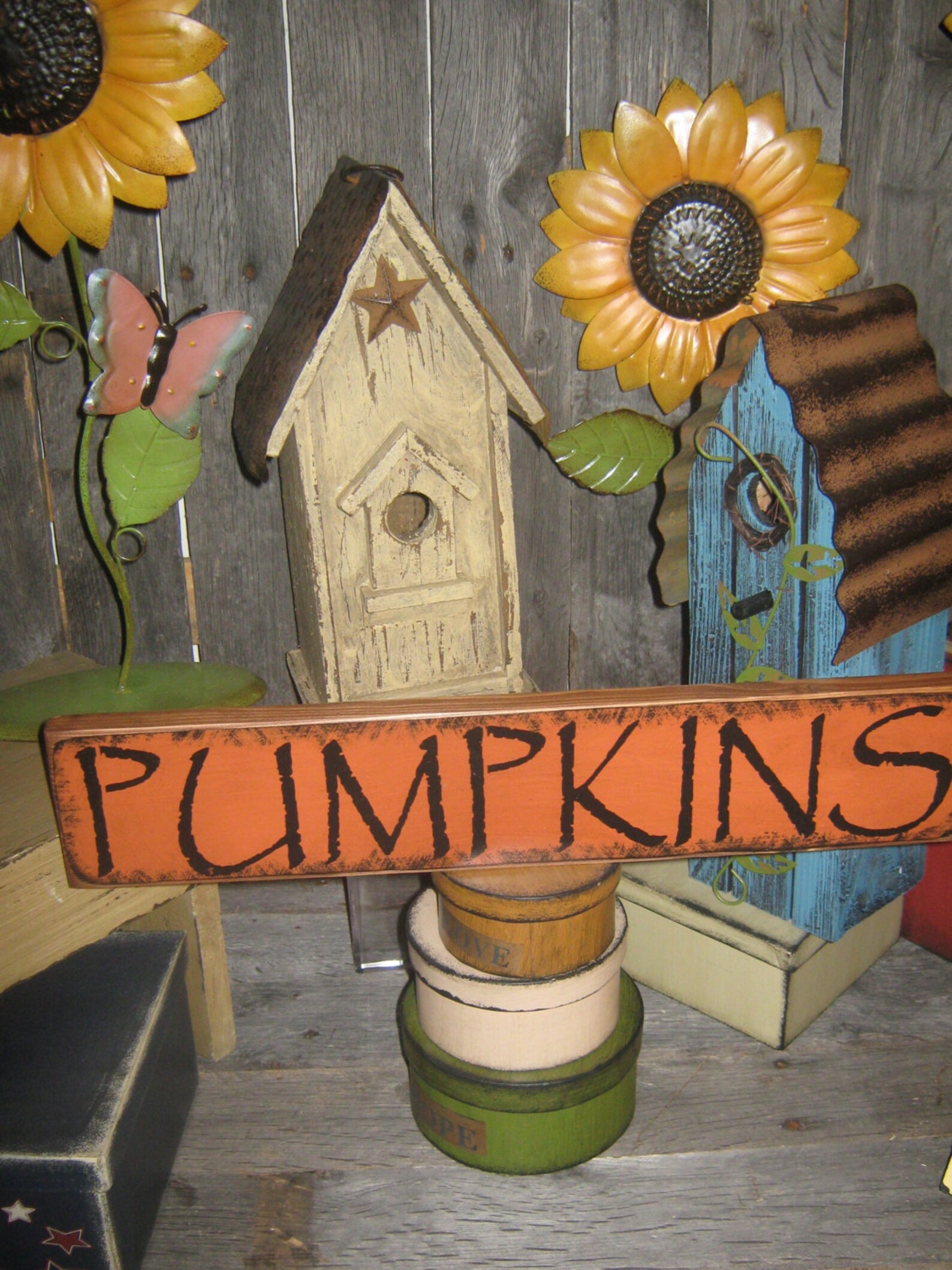 Primitive Sign Wood Large Sign Halloween Harvest Gatherings - Etsy
