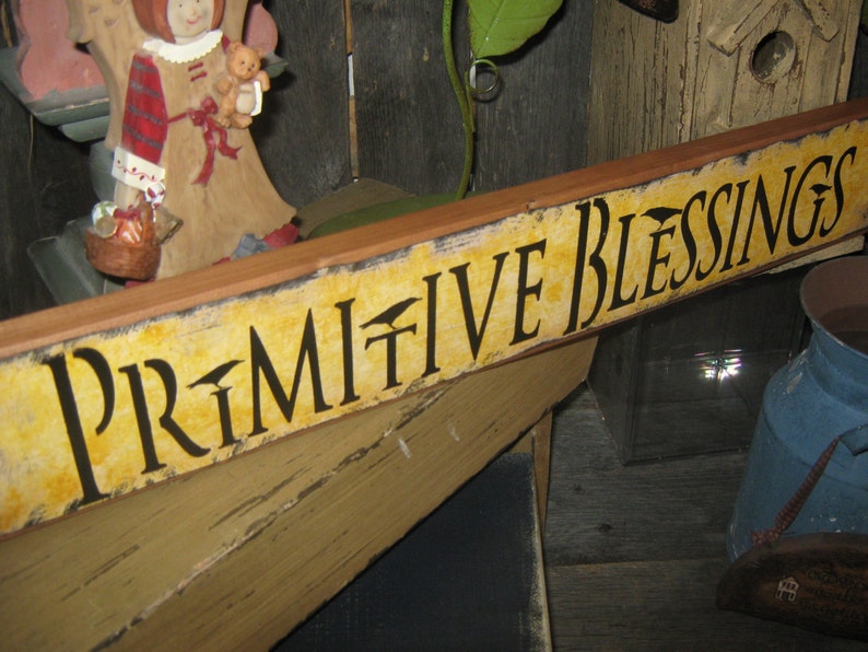 Primitive Wood Painted Religious Spiritual Lg Sign | Etsy