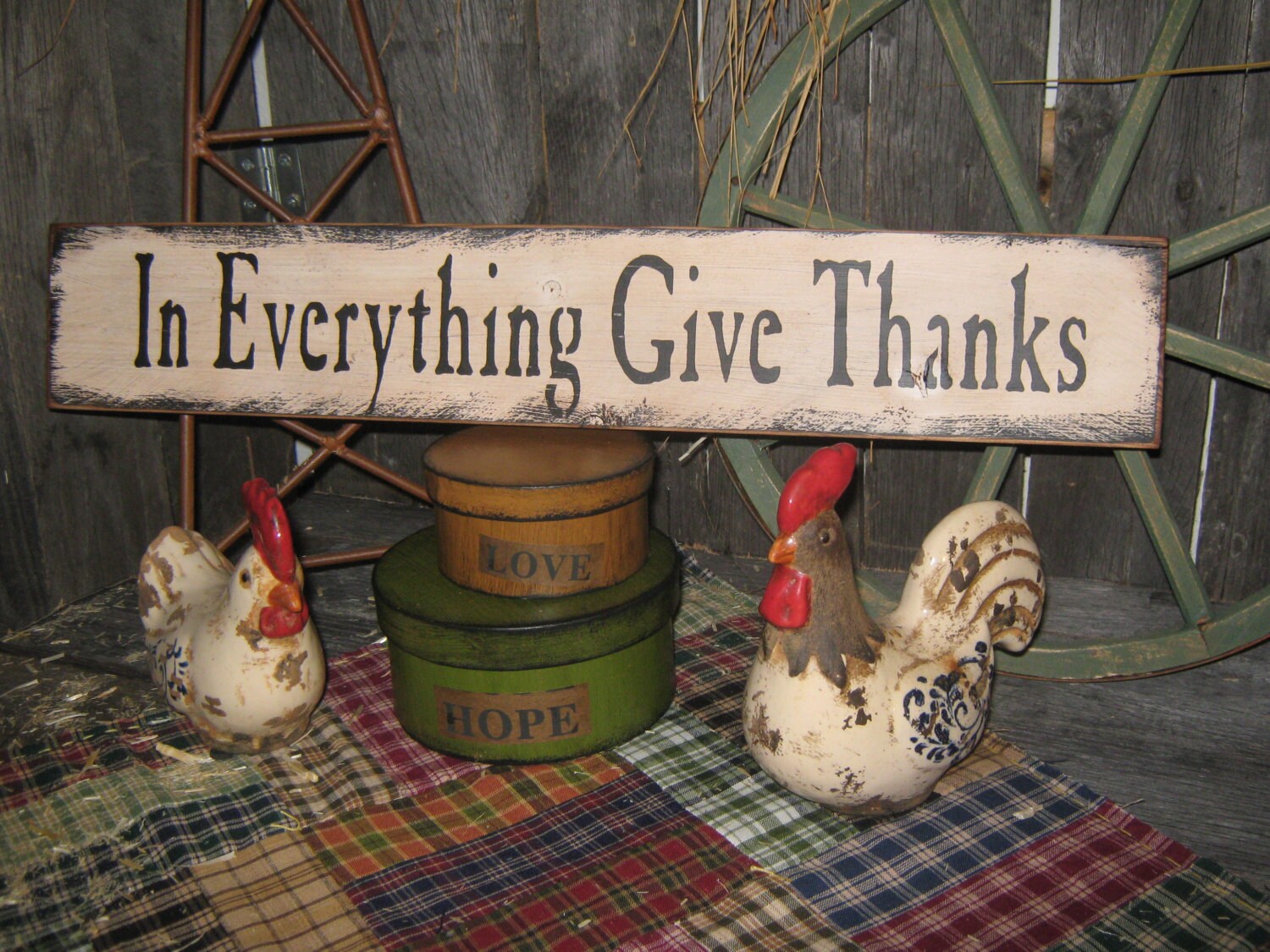 Primitive Large Spiritual Love Sign in Everything Give | Etsy