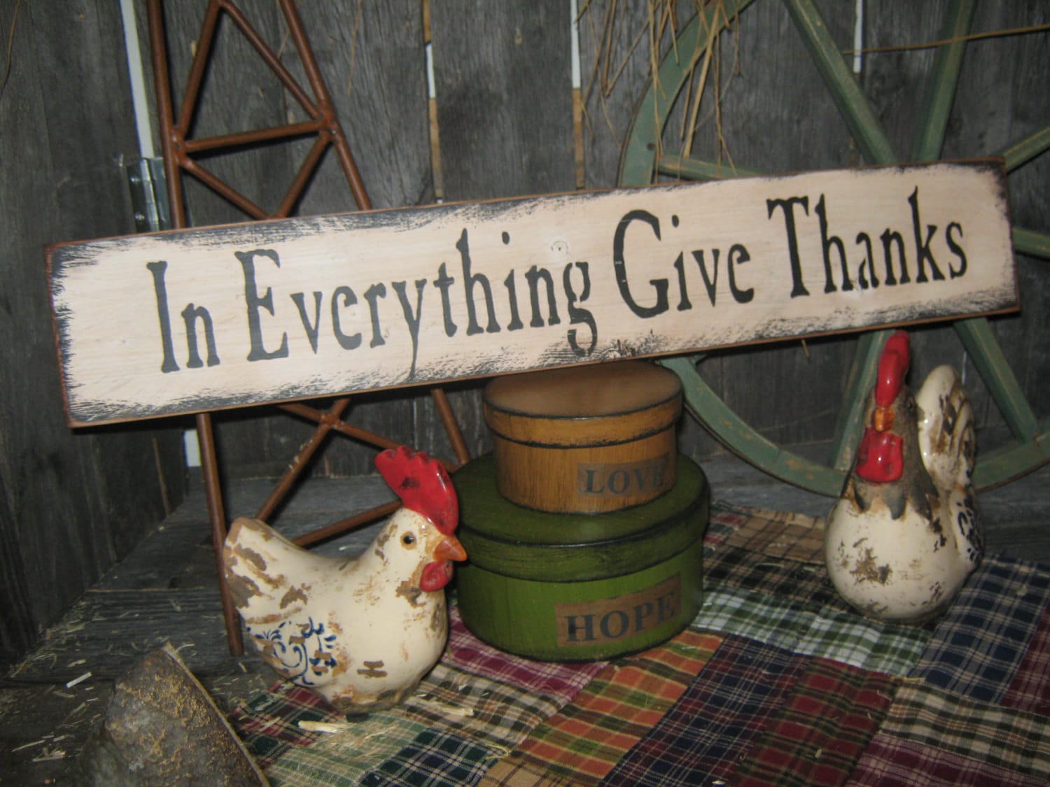 Primitive Large Spiritual Love Sign in Everything Give | Etsy