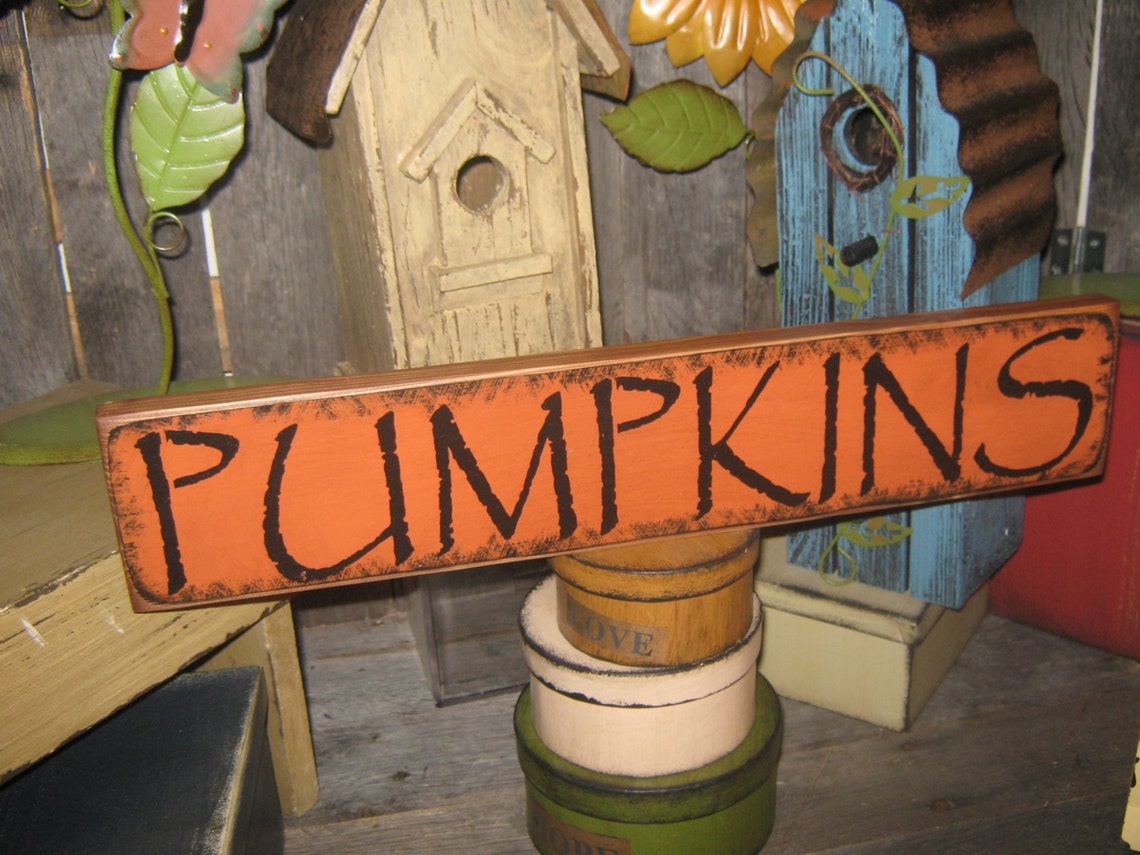 Primitive Sign Wood Large Sign Halloween Harvest Gatherings - Etsy