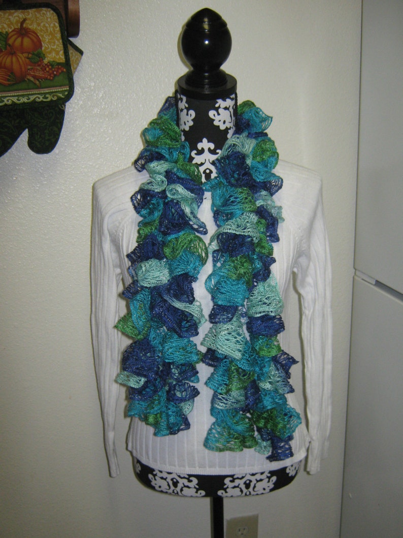Sashay Scarf Extra Long Crohet Multi Colored Called - Etsy
